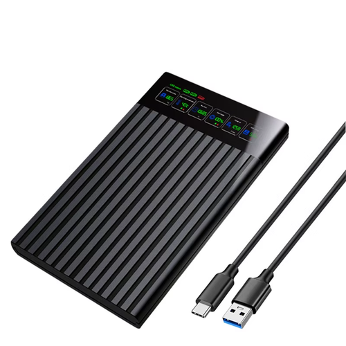 Portable SATA to Type-C Hard Drive Chassis Intelligent Digital Display ...