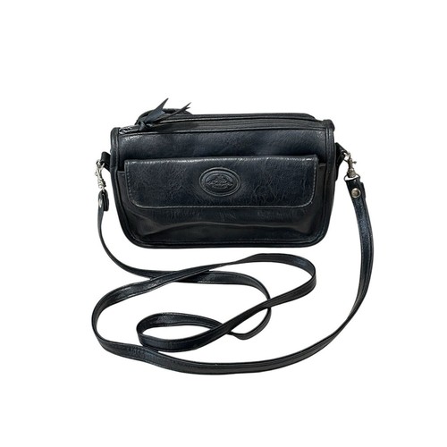 Koltov Collection Women’s Black Faux Leather Handbag Crossbody Purse ...