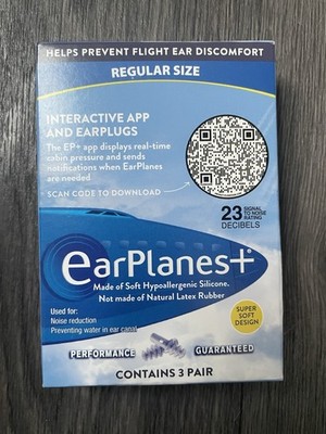 EarPlanes Ear Plugs for Flying/ Noise Reduction 3 Pairs Regular Adult ...