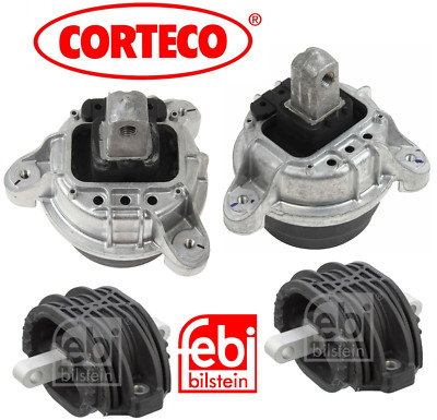 OEM Engine Motor Mount Hydraulic + Transmission Mount Set 4pc for BMW ...