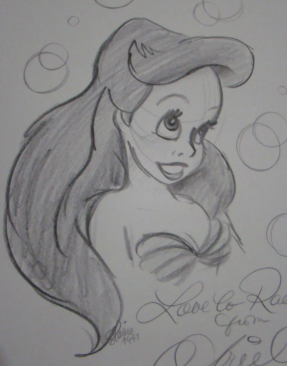 Sketches Of Disney Princess Ariel