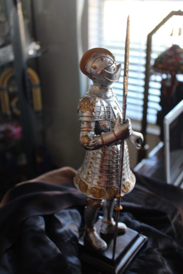 Mayer Chess KNIGHT with Lance Poly Resin 15" Figurine! | eBay