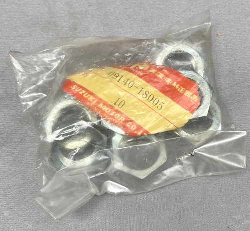 RR@4.16 SUZUKI T125/TS/TM/TC/RV/RM/PE/GT CHAIN ADJUSTER SPACER NUT NOS ...