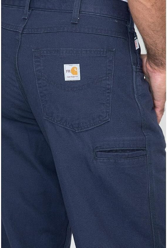 NEW Carhartt FRB159 DNY CAT 2 Mens 32 x32 Navy Blue Flame Resistant ...