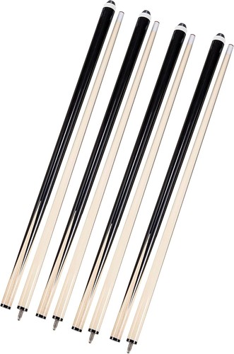 19 OZ 58" Wooden Pool Cue Stick Hardwood 2-Piece, Set of 2/4/6/8 | eBay