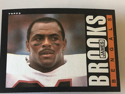 1985 TOPPS JAMES BROOKS CINCINNATI BENGALS FOOYBALL CARD #213 | eBay