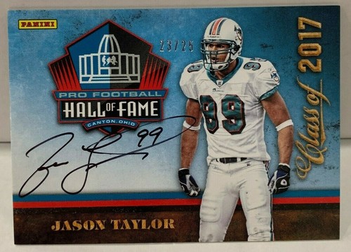 Jason Taylor 2019 Panini National VIP Hall of Fame Class 2017 Autograph ...