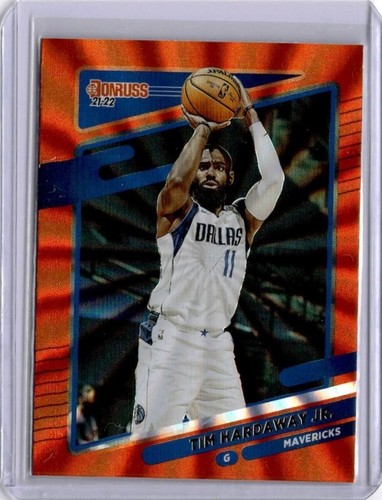 2021-22 Panini Donruss Basketball Orange Laser Tim Hardaway Jr Card ...
