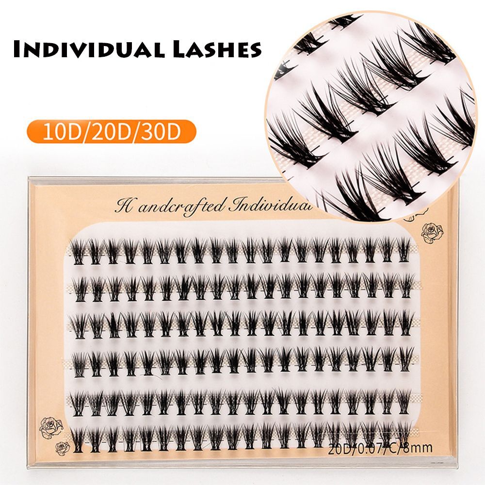 Natural 10D/20D/30D Volume Individual Lashes Black Mink Eyelashes Soft ...