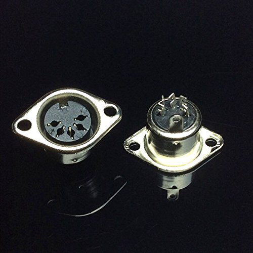 CESS DIN Female 5-Pin Jack Socket Connector Panel Mount Soldering - 5 ...
