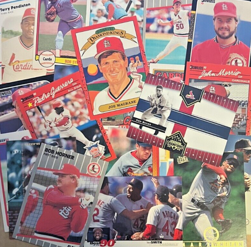 St. Louis Cardinals 100 Vintage Baseball Cards - Over 25 Years Old FREE ...
