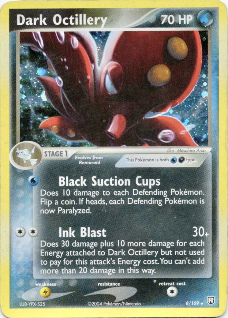 Pokemon Card - Dark Octillery EX Team Rocket Returns 8/109 Holo Rare MP ...