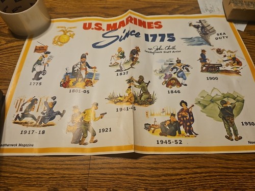 Vintage US MARINES since 1775 Poster November 1953 11X16 Leatherneck ...