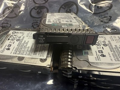HP HPE GEN 10 2TB 2.5" SATA HARD DRIVE 765869-001 With Caddy, 100% ...