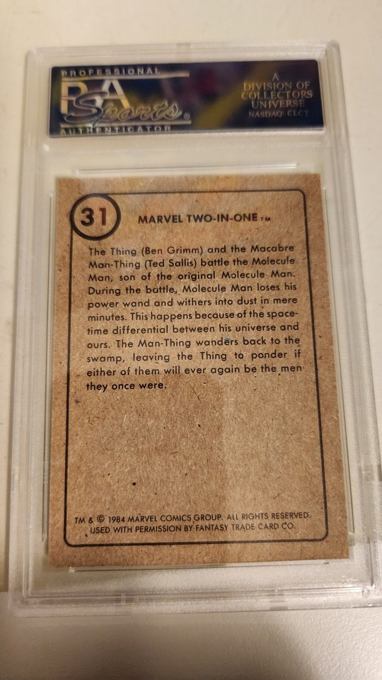 1984 PSA 9 Marvel Superhero Marvel Two In One First Issue Covers #31 ...