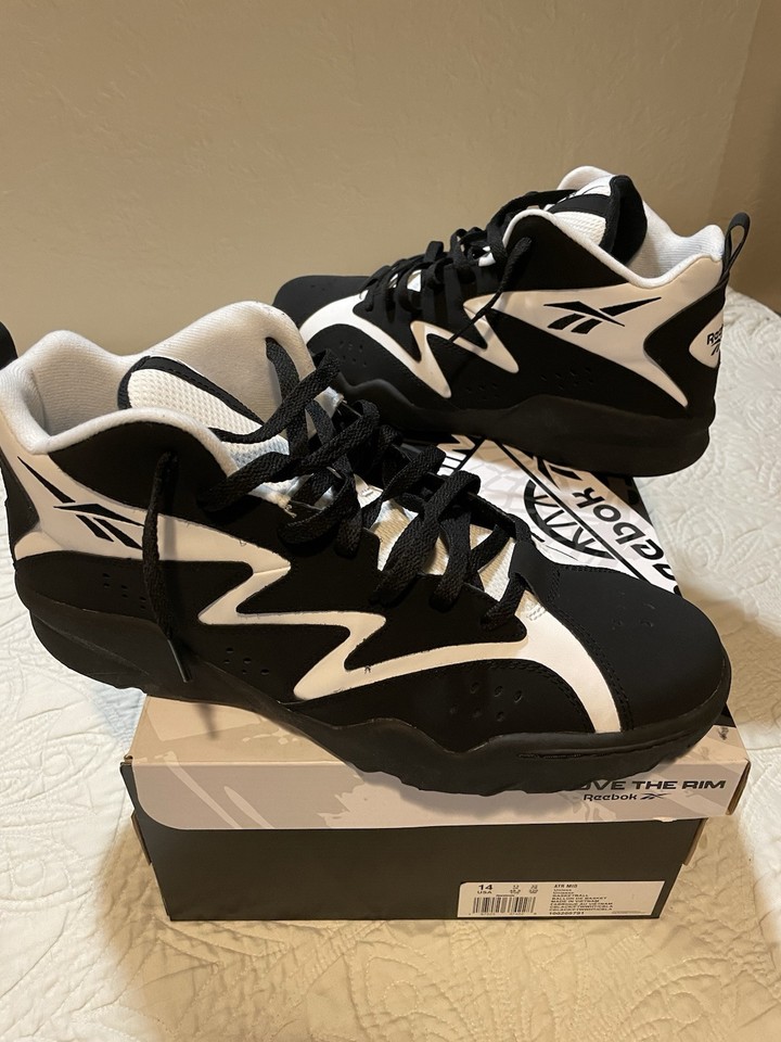 Mens Reebok Sneakers Size 14 Above The Rim Mid Shaq Basketball Shoes ...