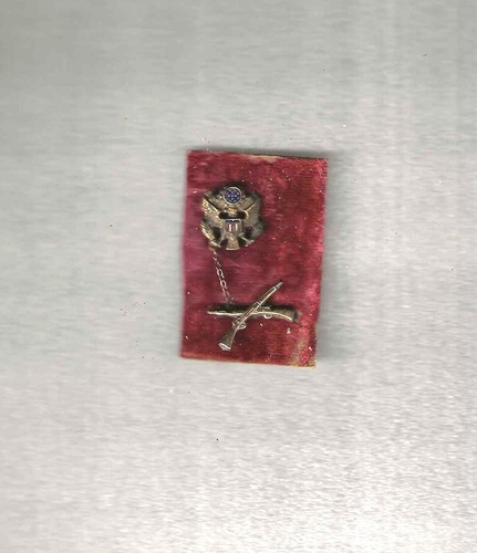 WW2 US Army Eagle Gilt+En Infantry Sweetheart Chain Pin New Old Stock ...