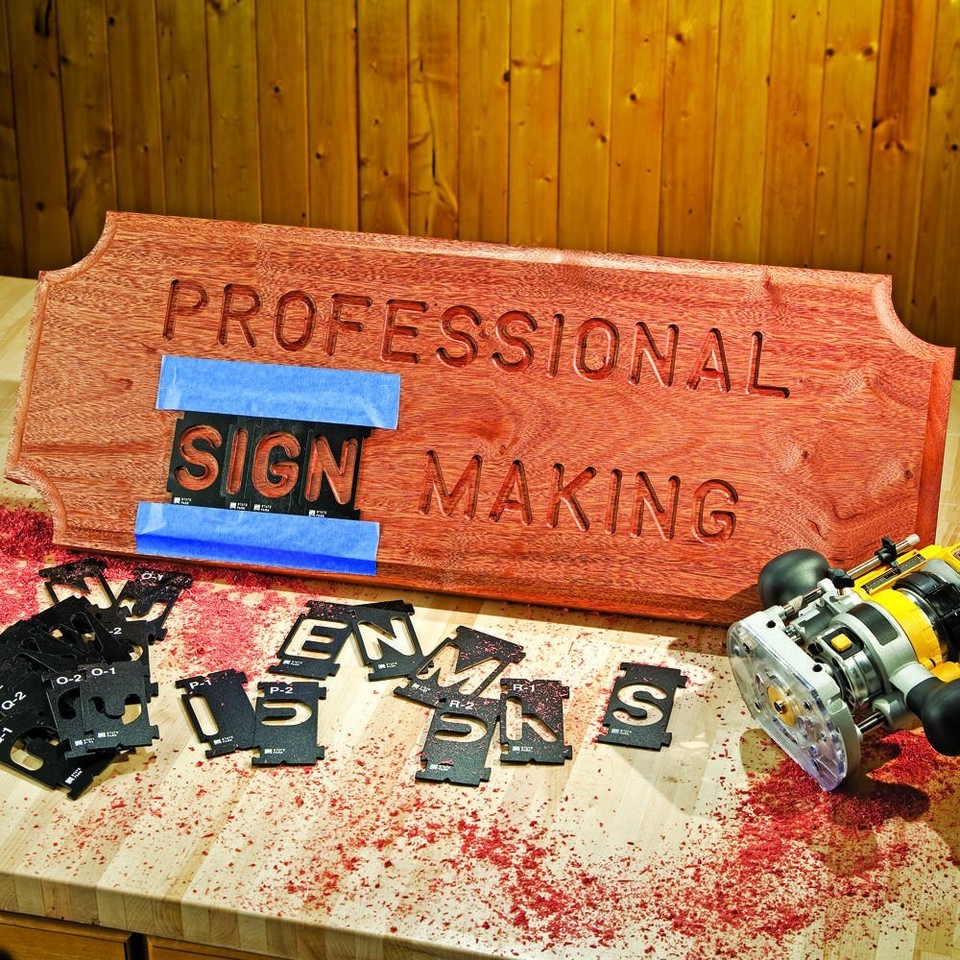 Router Letter Template Set (33/8â€ 99 Pieces) â€“ State Park Font ...