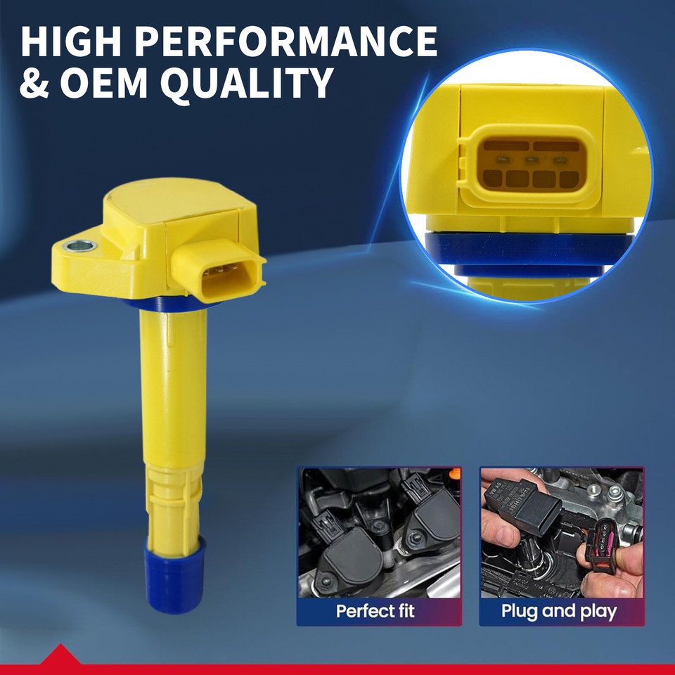 2001-2005 Honda Civic Acura EL L4 1.7L Ignition Coils | 4X/Pack | Front ...