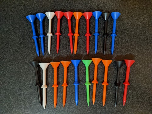 Martini Like Step-Up Golf Tees 3 1/4''- Virtually Unbreakable. Lot Of ...