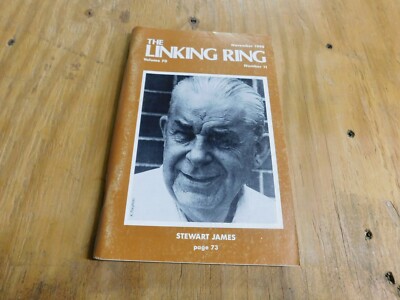 The Linking Ring Magic Magazine Magician Stewart James November 1990 70 ...