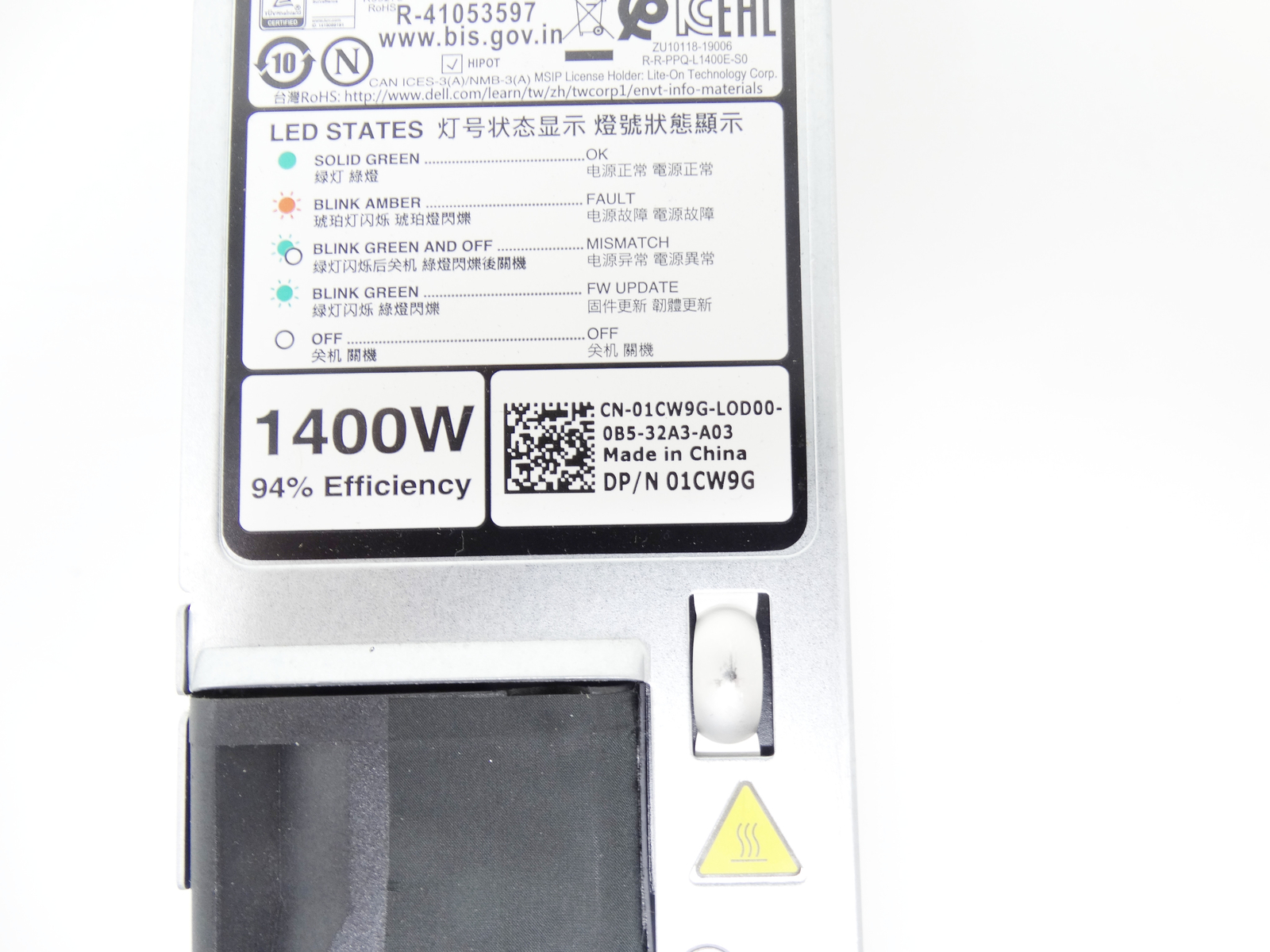 New For Dell PowerEdge R450 R550 R650 R750 R7525 1400W Power Supply ...