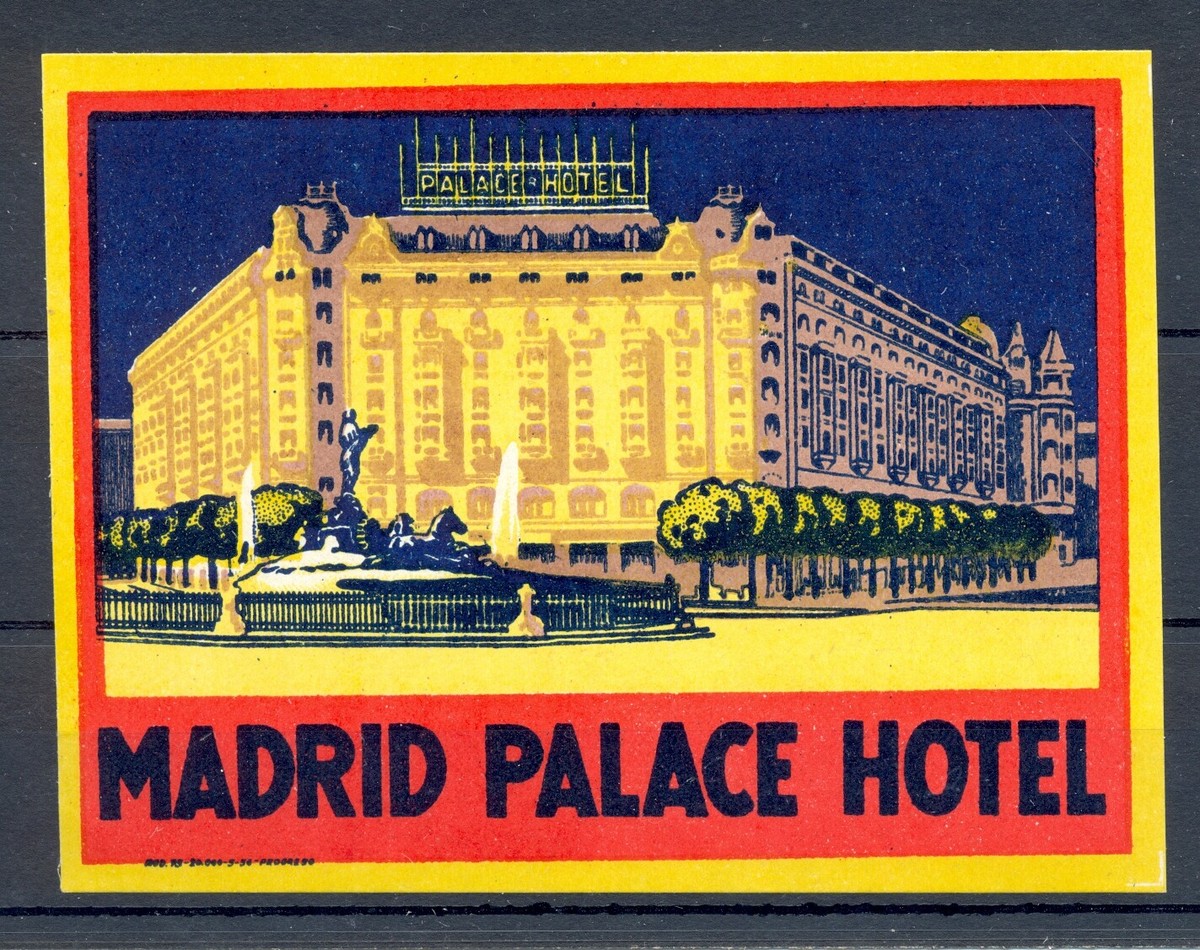 Hotel Palace Madrid Logo Madrid Spain September 15 2022 Facade