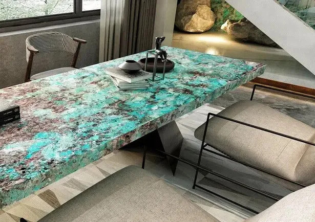 Amazonite Countertop, Granite Stone Slab For Countertops, Amazonite ...