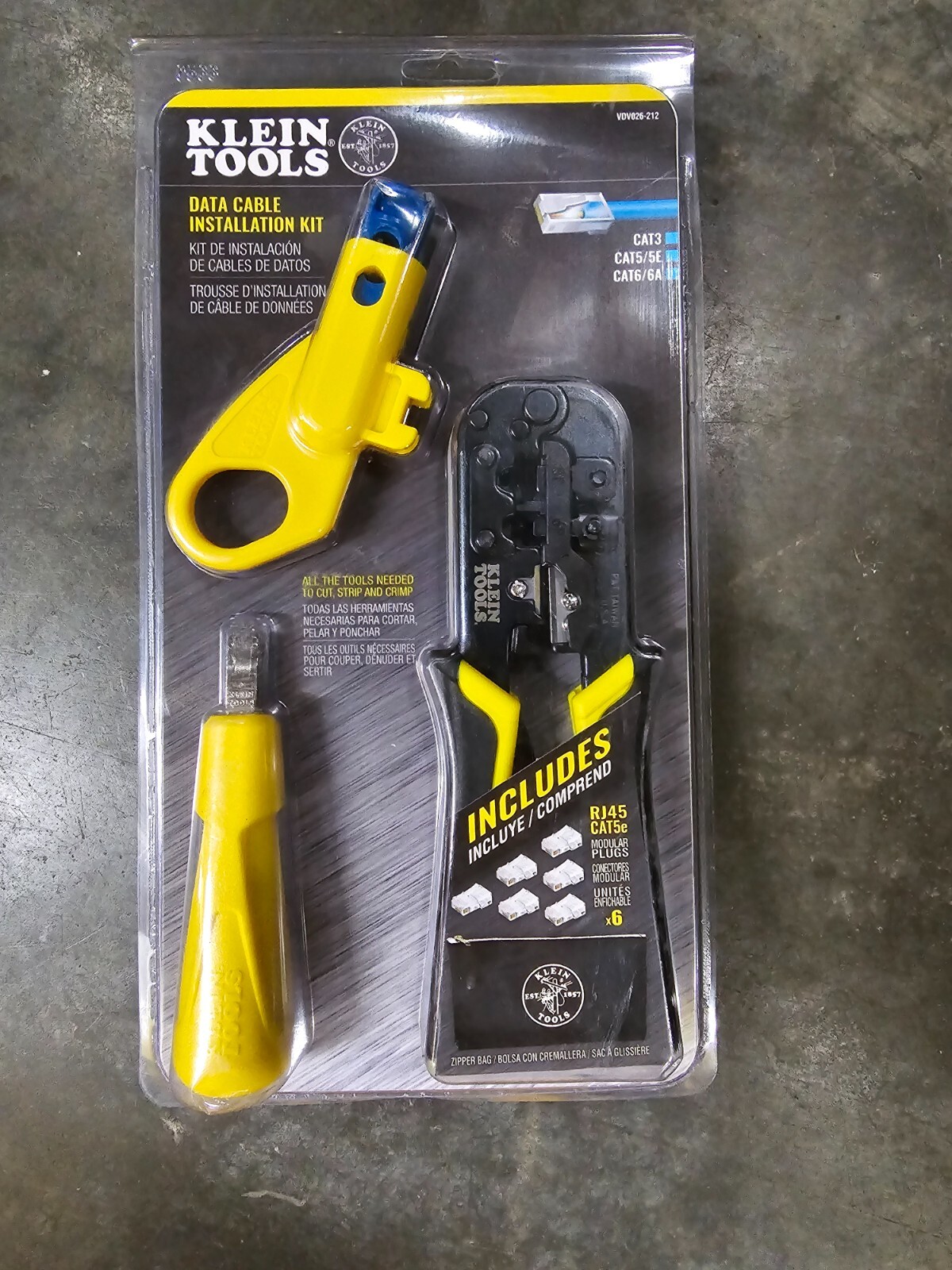 NEW KLEIN TOOLS VDV026-212 DATA CABLE INSTALLATION KIT | eBay