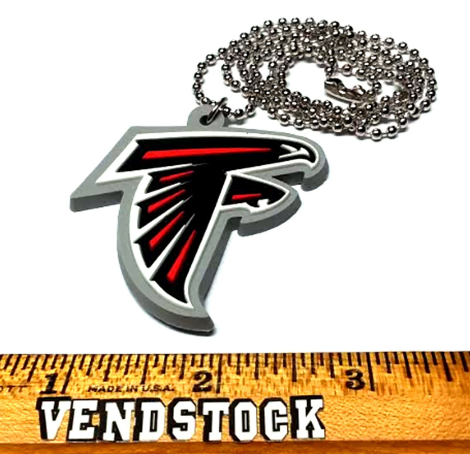 ATLANTA FALCONS PENDANT 21" CHAIN LOGO SOFT PLASTIC NEW LICENSED NFL ...