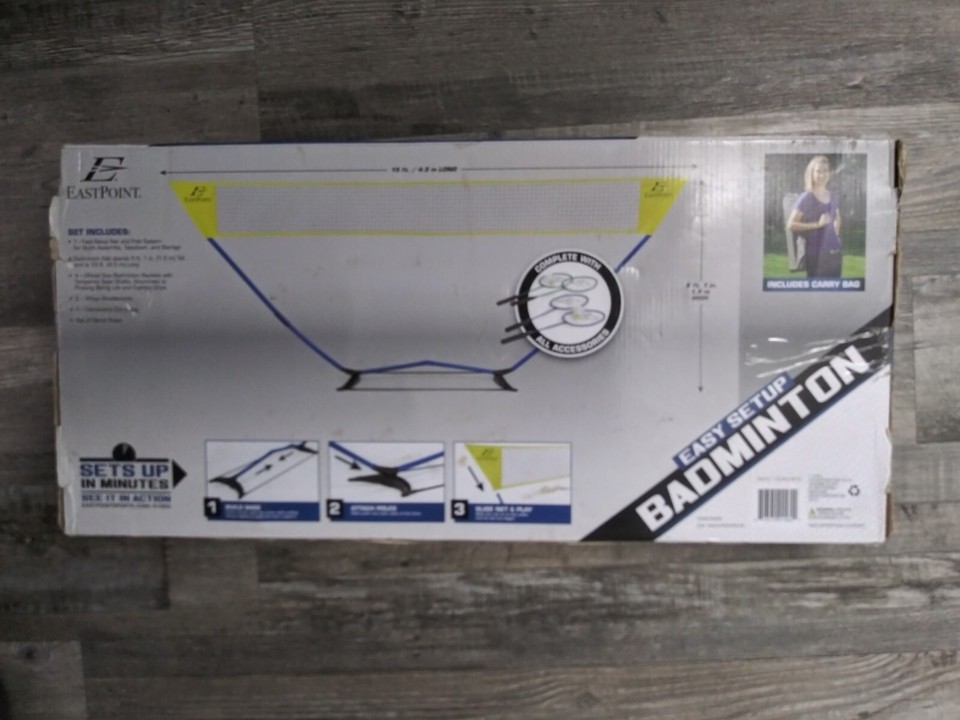 EastPoint Sports 4-Way Badminton Set, Easy Setup, Easy Storage. NIB ...