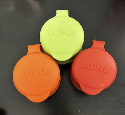 Lot of 3 - Copco Medium Bag Cap - Random Colors Red, Green and Orange ...