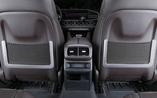 For Benz 2020-2022 GLE GLS Silver Titanium Seat Back Net Pocket Frame ...