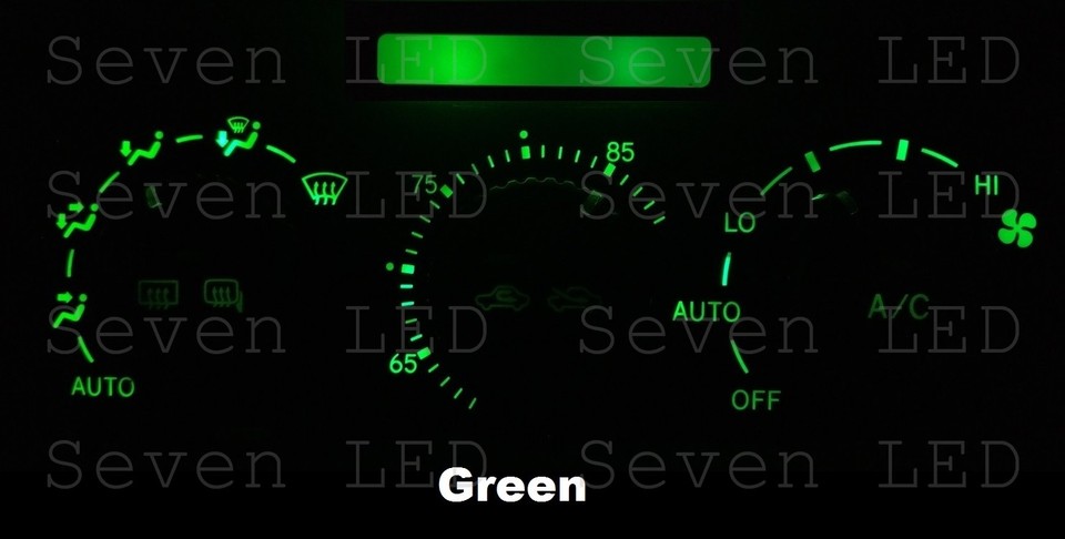 Replacement Climate Control and Clock Led bulbs for Lexus IS300 01-05 ...