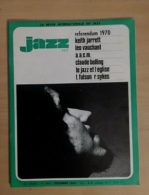 JAZZ HOT N°256 KEITH JARRETT - CLAUDE BOLLING Décembre 1969 en Très Bon ...