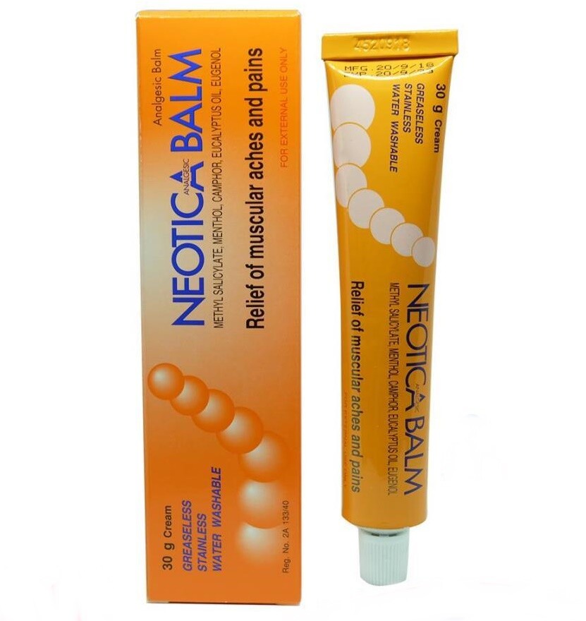 3x100g NEOTICA BALM Analgesic Cream Relief Muscular Aches Pains Massage ...
