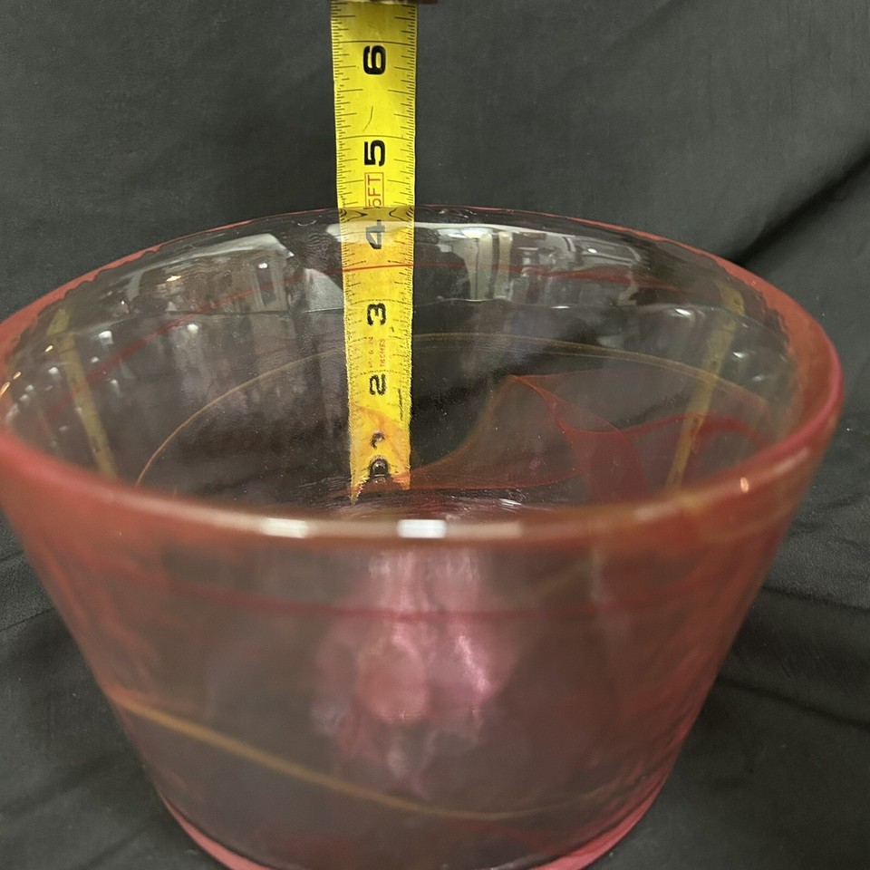 Kosta Boda Mine Snake Pink Swirl Bowl Set of 2 Ulrica Hydman-Vallien ...