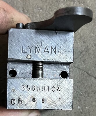 LYMAN 2 CAVITY 35891 38/357 CAL 148 GRAIN BEVEL BASE WC BULLET MOLD ...