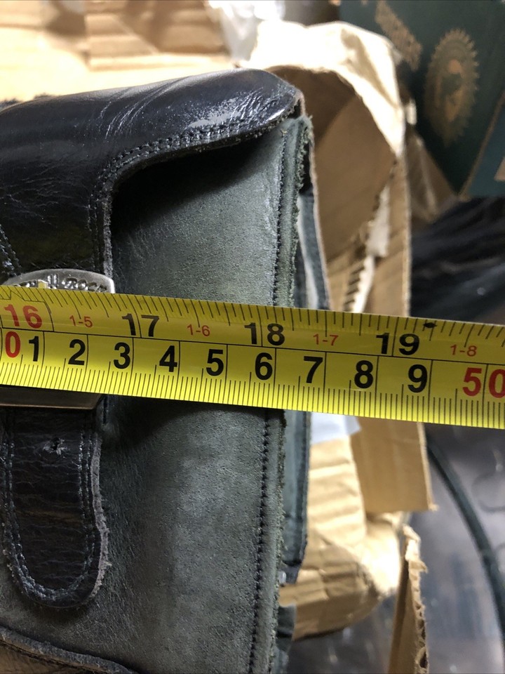 New Rock Leather Spike Gothic Boots Size 46 UK11 Knee High Great ...