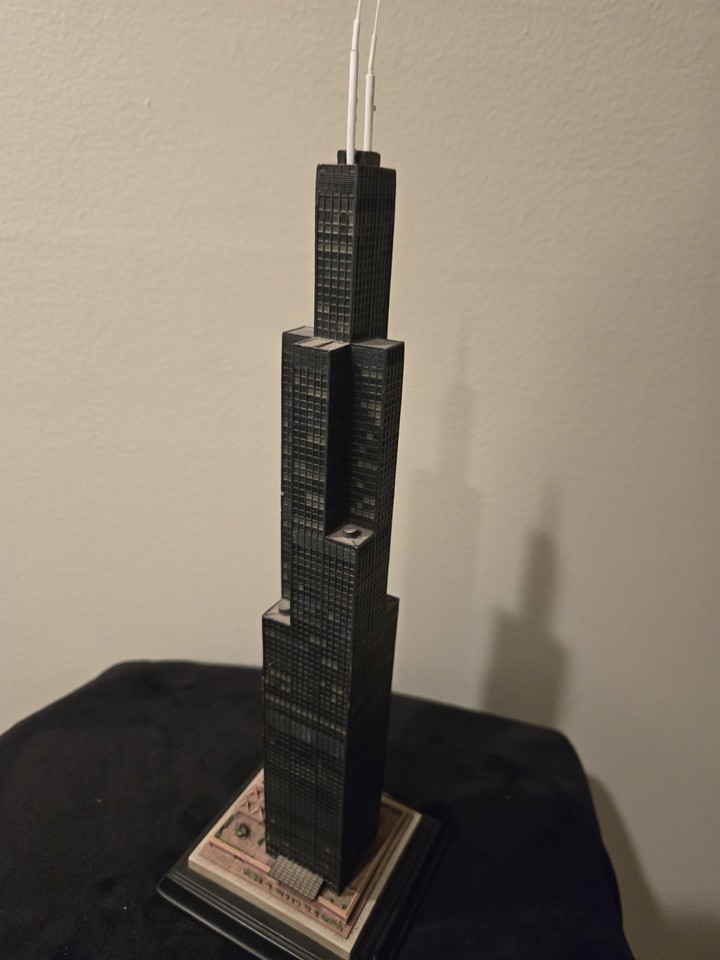Ultra Rare Porcelain Danbury Mint Sears/Willis Tower souvenir building ...