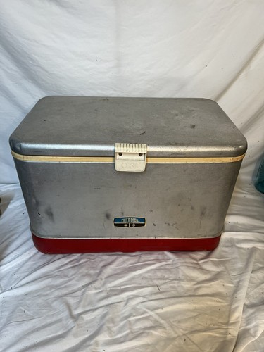 Thermos Chest Cooler SILVER ALL ORIGINAL Ice Vintage | eBay