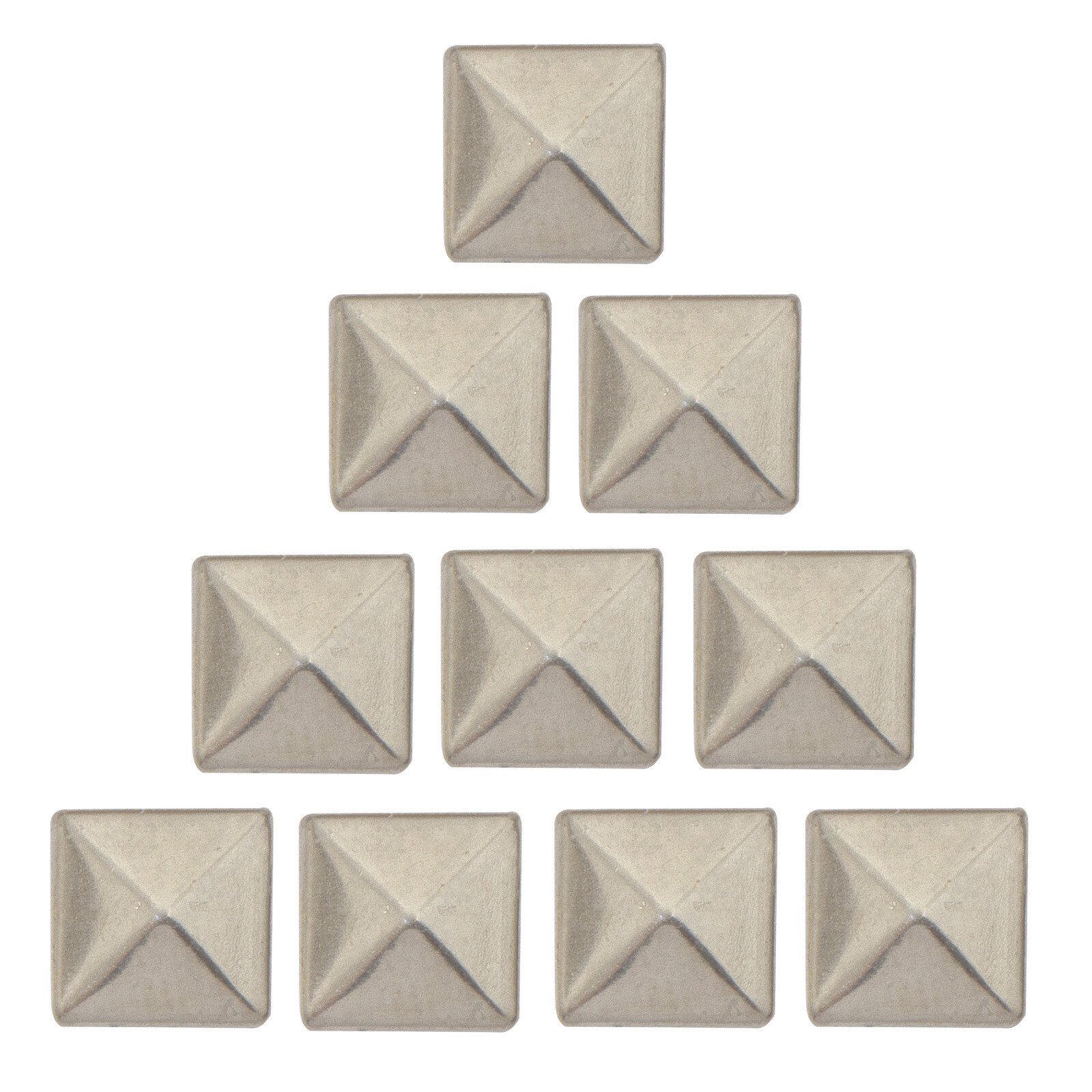 100 x Pyramid Shape Metal Clothing Studs 7mm | eBay UK