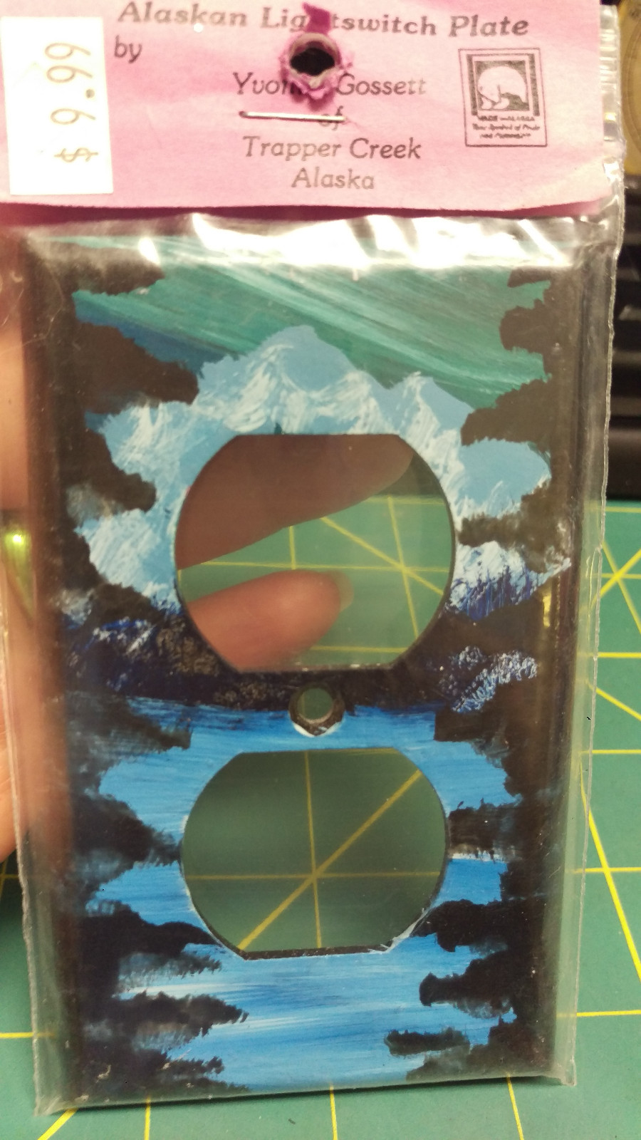 NEW Hand Painted Alaska outlet cover, Beautiful scene hand painted in ...