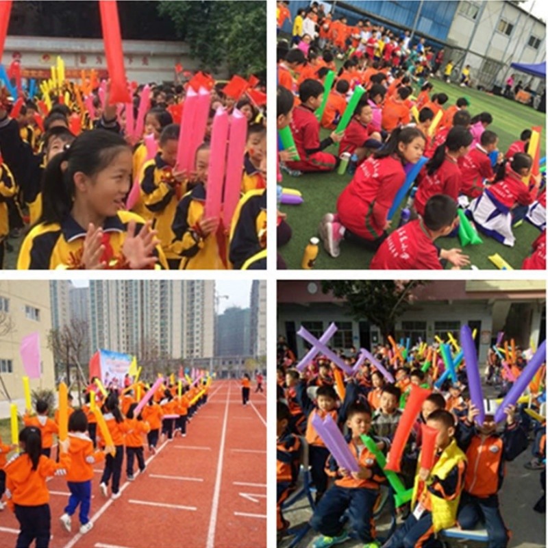 20 X Inflatable Cheer Stick Thunder Tube Baton Football Soccer Sport ...