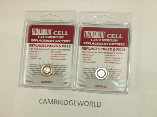 Wein PX625 PX13 CELL Mercury Free 1.35V 2PC NEW FRESH REPLACEMENT ...