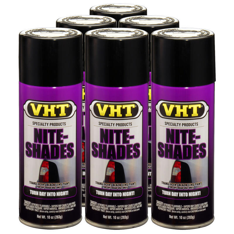 VHT Lens Paint SP999 (6-PACK); Nite-Shades 11oz Aerosol Transparent ...