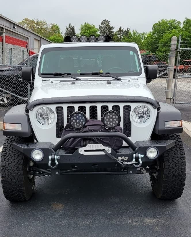 2025 Jeep Wrangler Accessories AVS Dark Smoke Bugflector II Hood ...