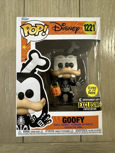 Funko Pop! Disney Goofy Skeleton #1221 Glow in the Dark Halloween EE ...