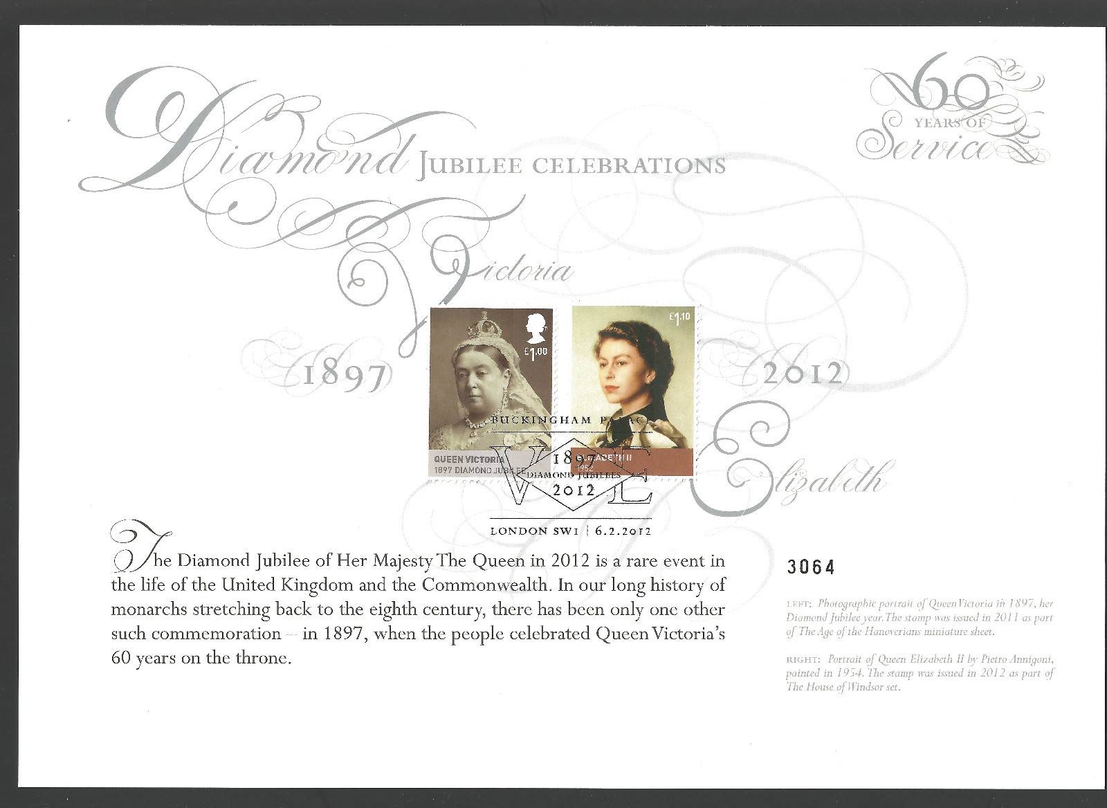2012 Diamond Jubilee Commemorative Document ROYAL MAIL Folder | eBay UK