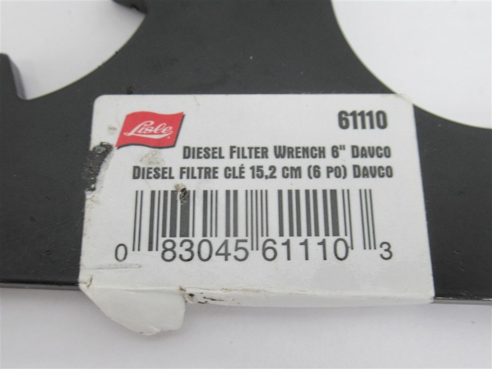 Lisle 61110 Diesel Filter Wrench for 6" Davco | eBay